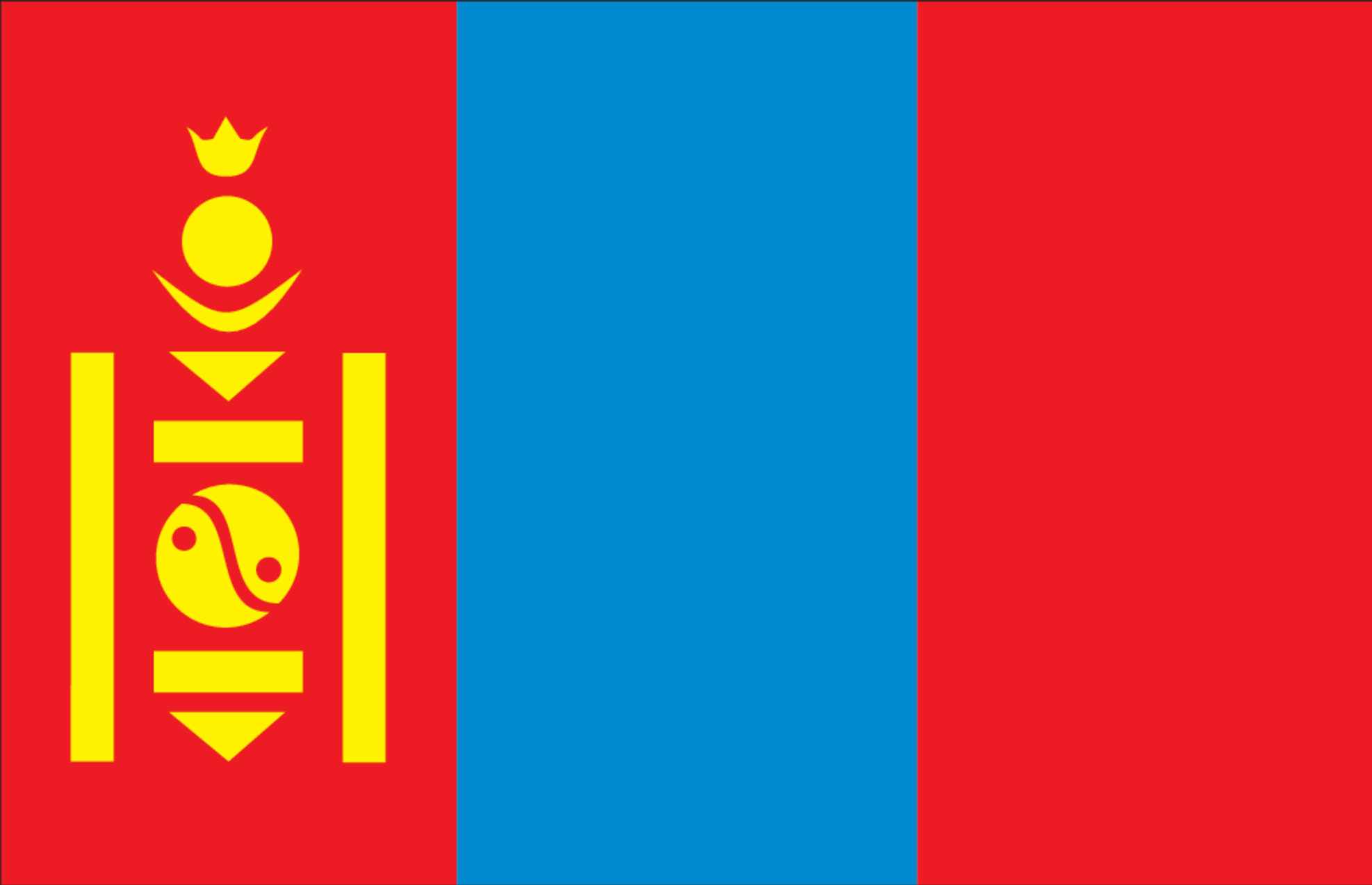 Vlag Mongolië | Holland Vlaggen